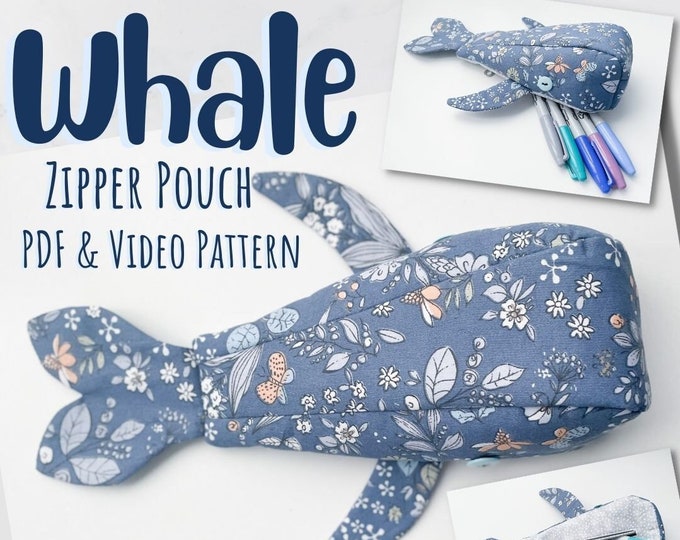 Batik Tie Dye Whale Zipper Pouch: Teal Cotton Coin Purse - Etsy
