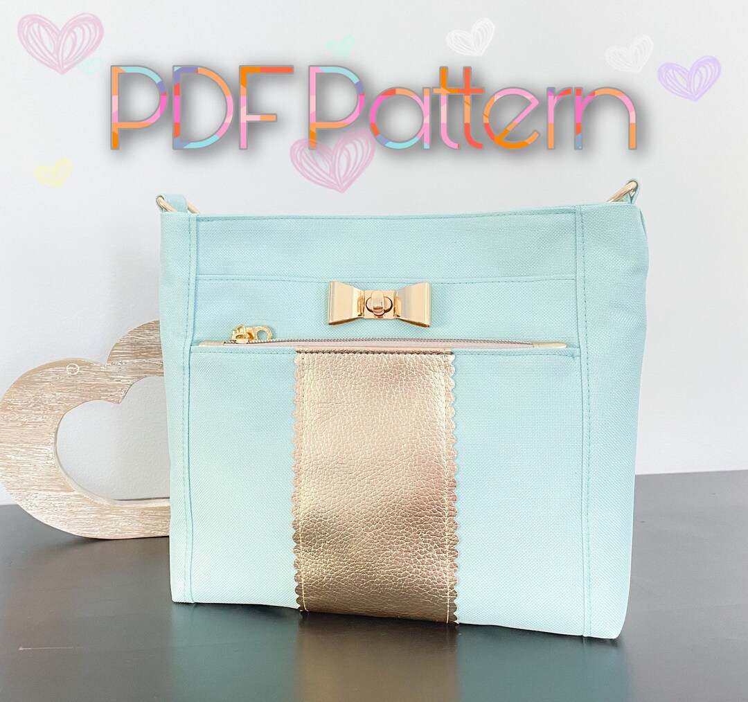 PDF Pattern Download | "sweet Pea" Crossbody Purse | 2 Font Pockets ...