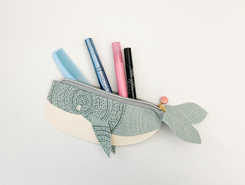 PDF Pattern | Whale #2 Pencil Case | Zipper Pouch | Justynathandmade - Etsy