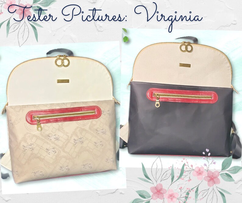 PDF Pattern | "jade" Backpack | Justynathandmade | Laptop Bag | Secure ...