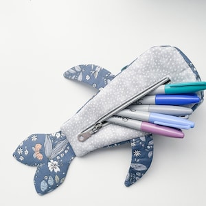 PDF Pattern | Whale Zipper Pouch | Pencil Case | Animal Lovers Gift - Etsy