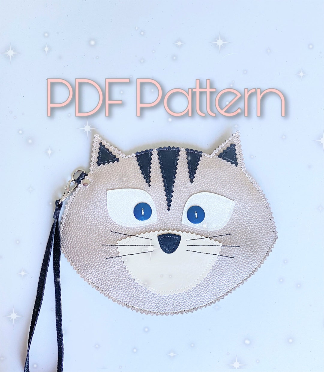 PDF Pattern Download | "cat" Zipper Pouch / Wristlet | Fully Lined - Etsy