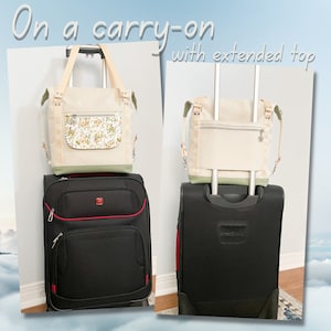 Off We Go Travel Bag | Sewing Pattern | Trolley Sleeve / 2 Zipper ...