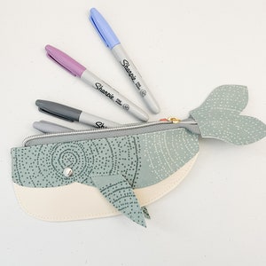 PDF Pattern | Whale #2 Pencil Case | Zipper Pouch | Justynathandmade - Etsy