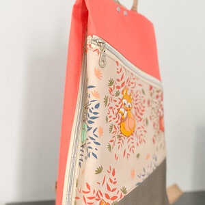 PDF Pattern Download | "april" Slim Backpack / Sling Bag | Front Zipper ...