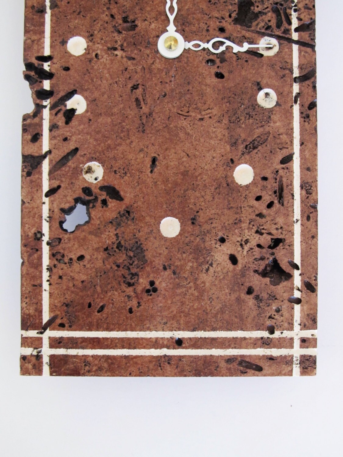 Travertine Stone Clock Desk Clock Natural Stone Clock - Etsy