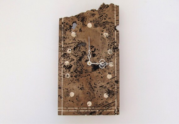 Natural Stone Clock Desk Clock Stone Clock S Porous Stone - Etsy