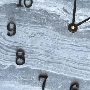 Mercury Quartzite Stone Wall Clock, Real Natural Honed Quartzite With ...