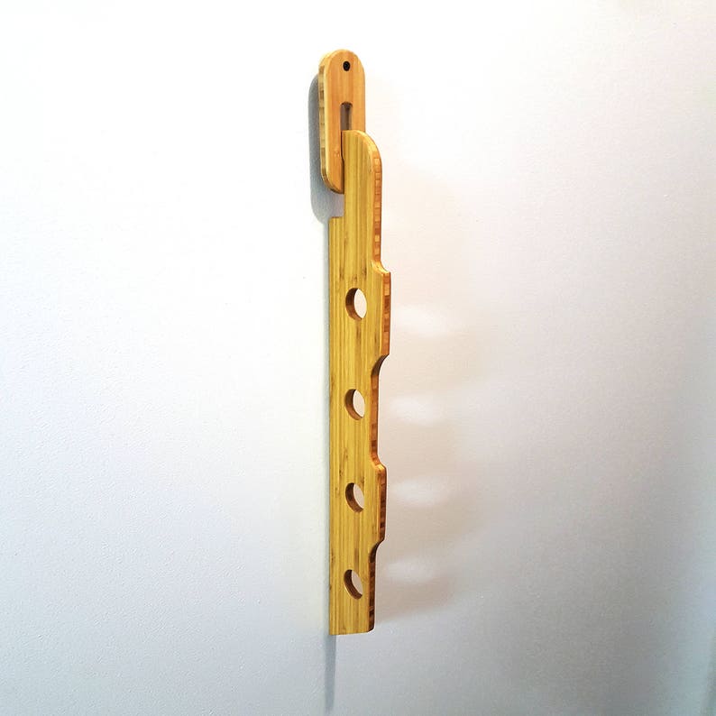 Wine Bottle Rack Bamboo Vertical Hanging Rack Bamboo - Etsy