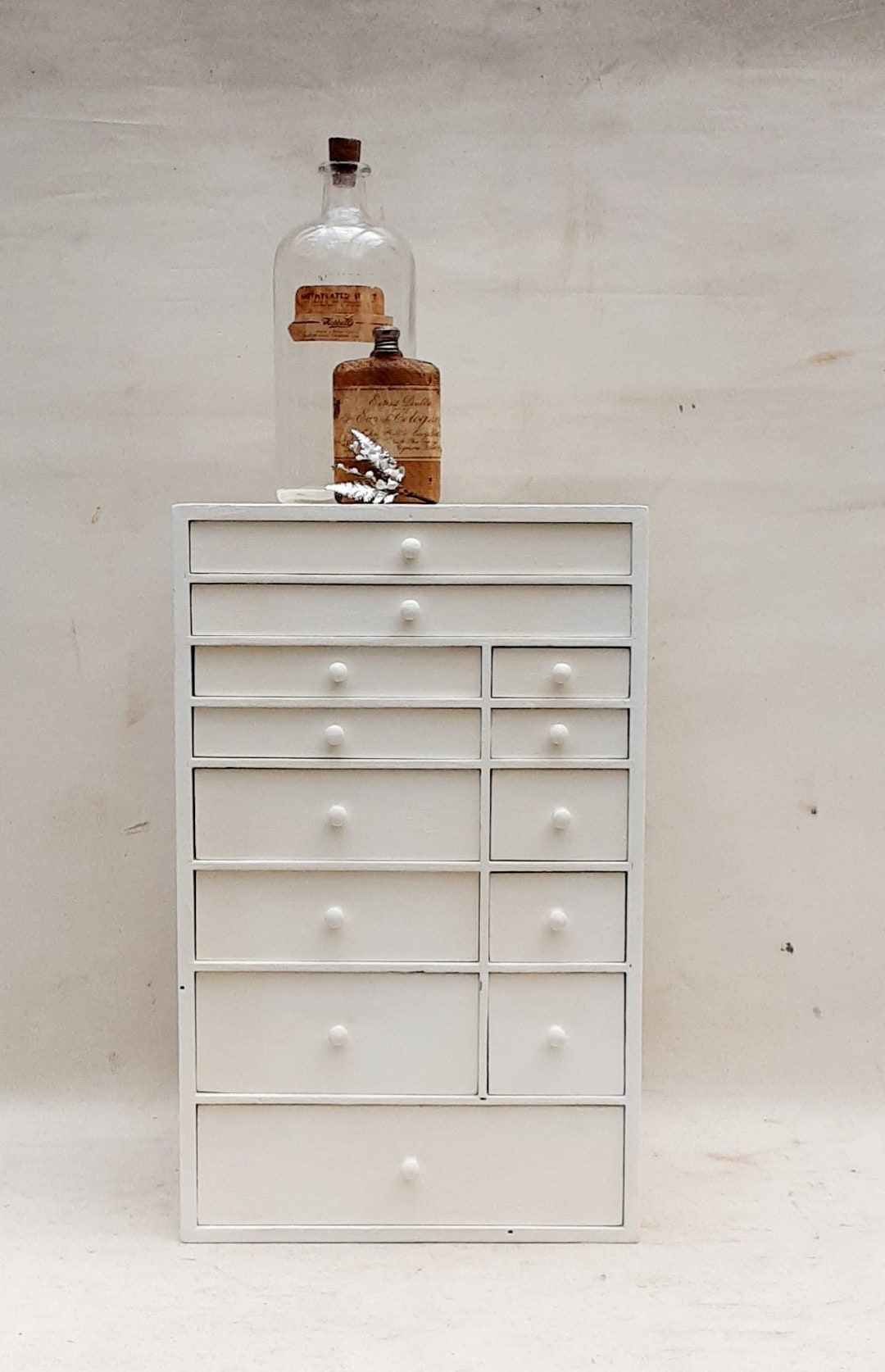 Vintage Wooden Drawers Collectors Drawers Tool Chest - Etsy