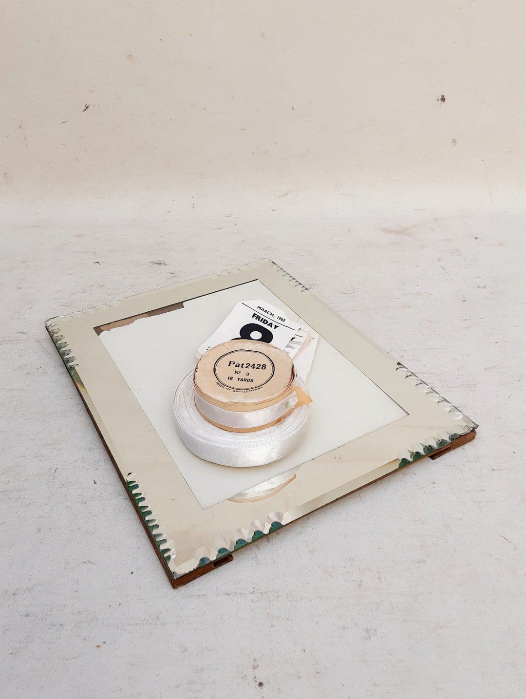Vintage Mirrored Glass Photo Frame Picture Frame - Etsy
