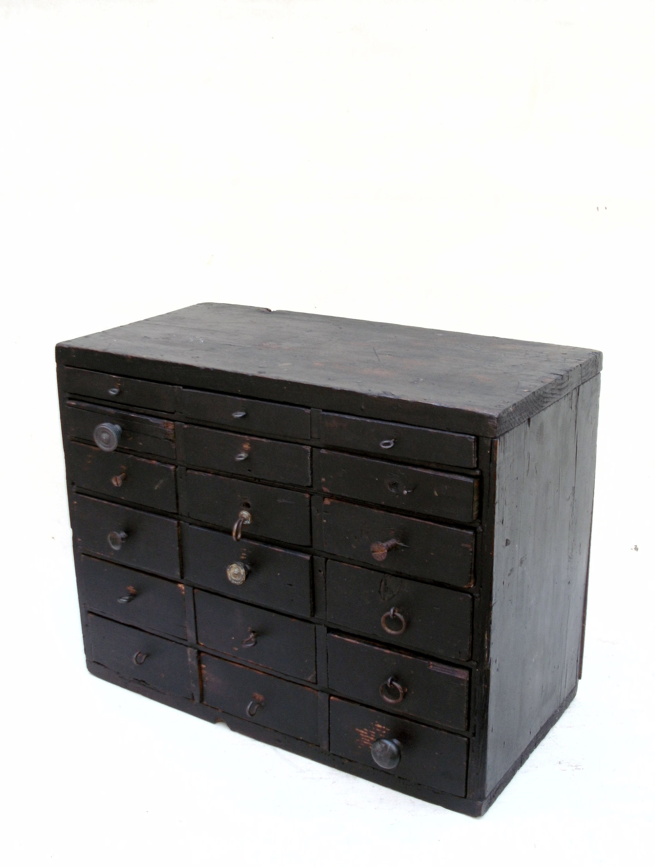 Vintage Wooden Drawers Collectors Drawers Too Chest - Etsy