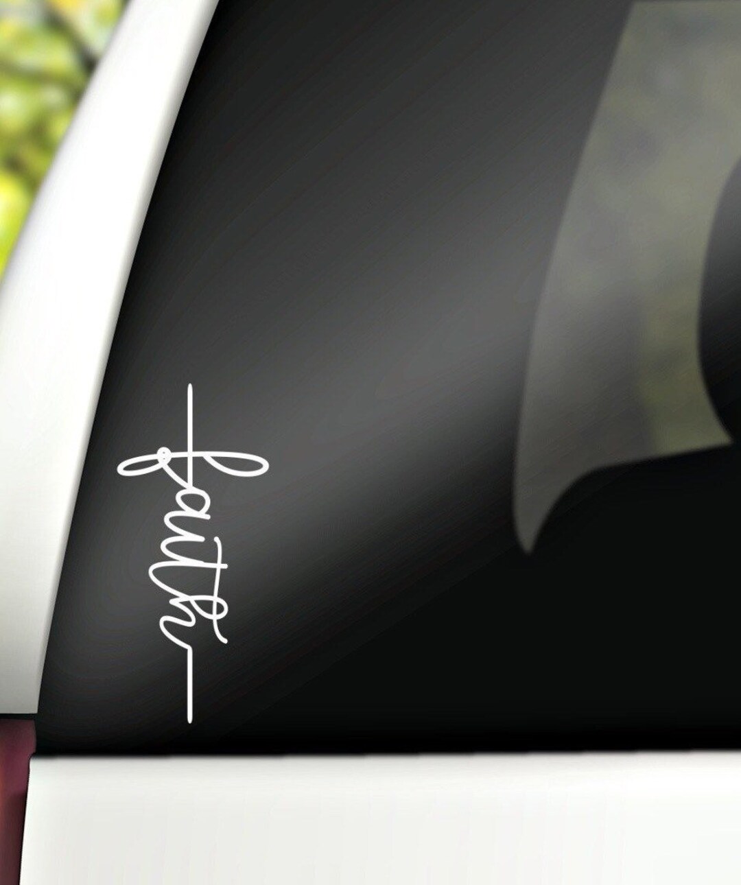 Faith Decal, Cross Decal, Christian Vinyl Decal, Faith Vinyl Sticker ...