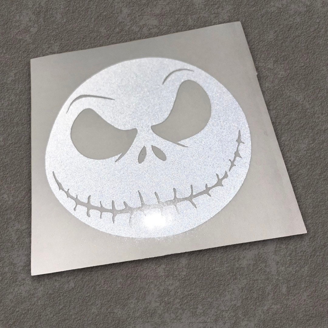 Jack Skellington, Nightmare Face, Halloween Vinyl Decal, Skelly Face ...