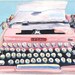 Pink Typewriter 16 X 20" - Etsy