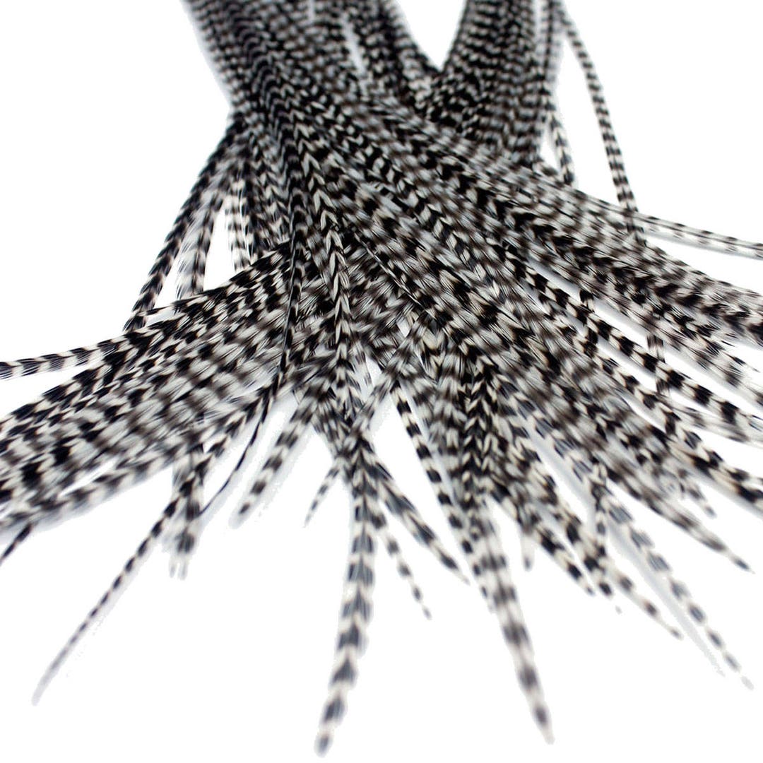 Extensiones de pelo de pluma real: 25 flaco corto 7-9 pulgadas - Etsy ...