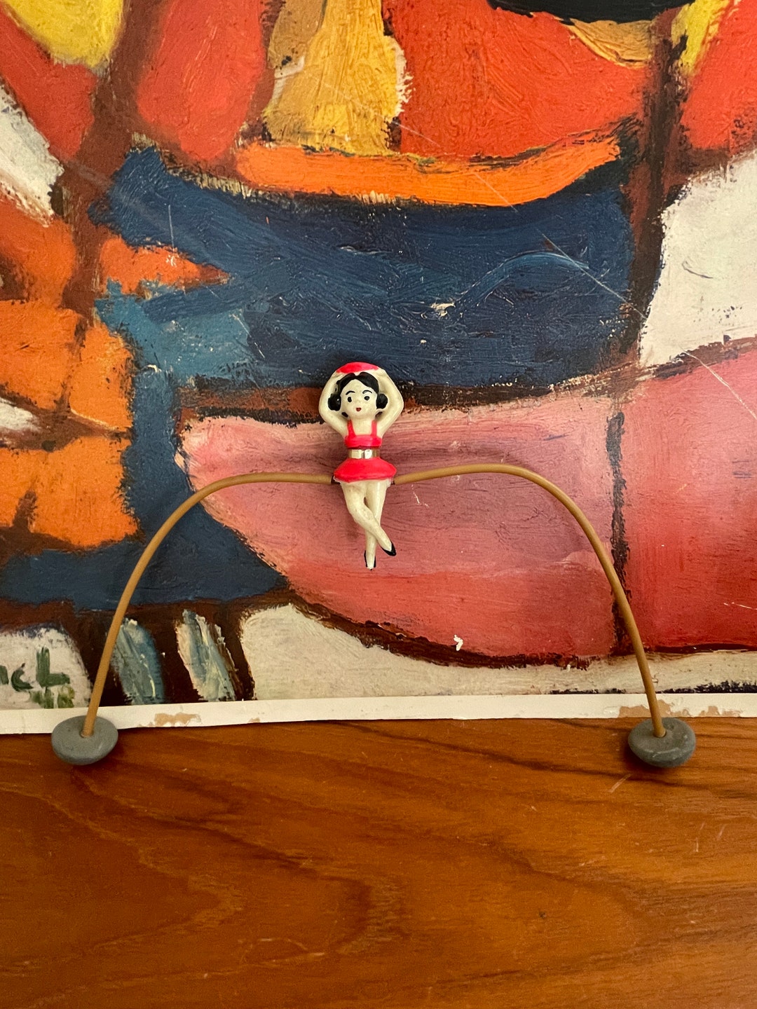 Vintage Ballerina Balancing Toy With Barbell - Etsy