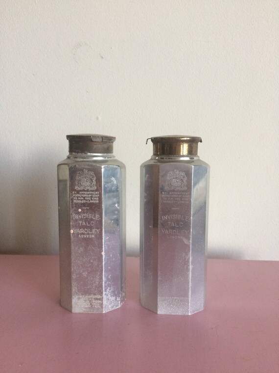 Collectors' Yardley Invisible Talc Containers - Etsy