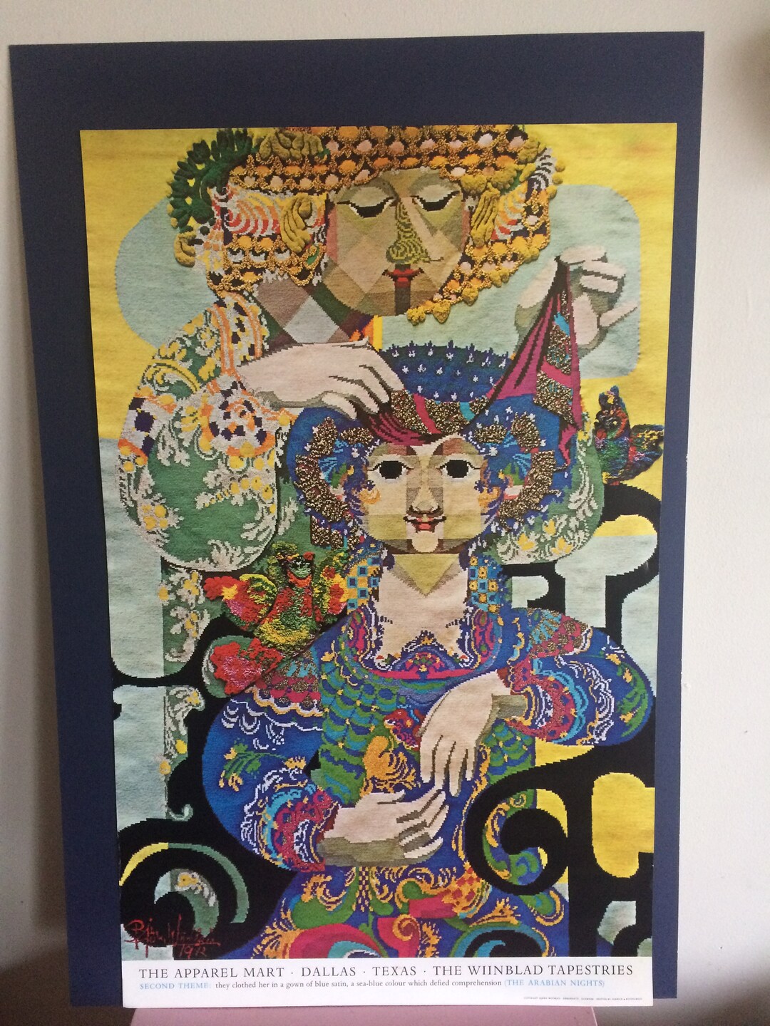 Bjorn Wiinblad 1972 Tapestry Print the Arabian Nights Second Theme - Etsy