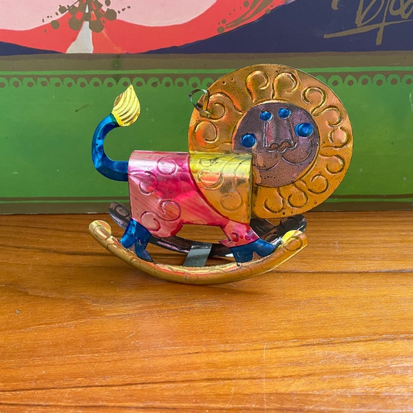 Rocking Lion Figure - Etsy