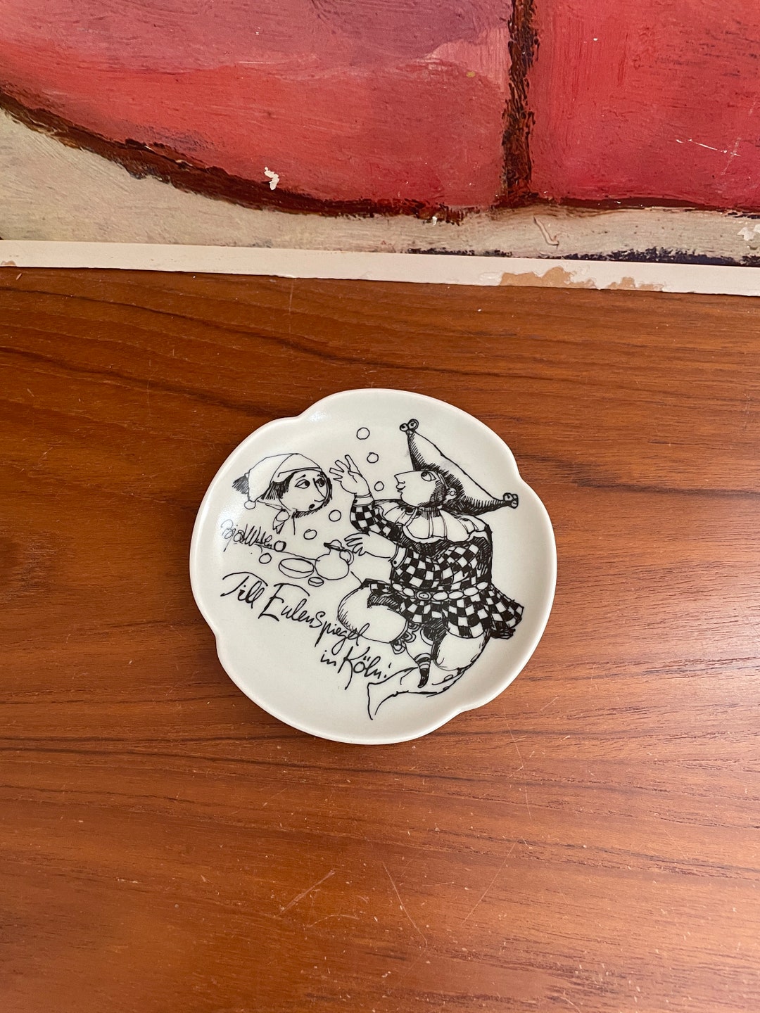 Small Bjorn Wiinblad Jester Plate - Etsy