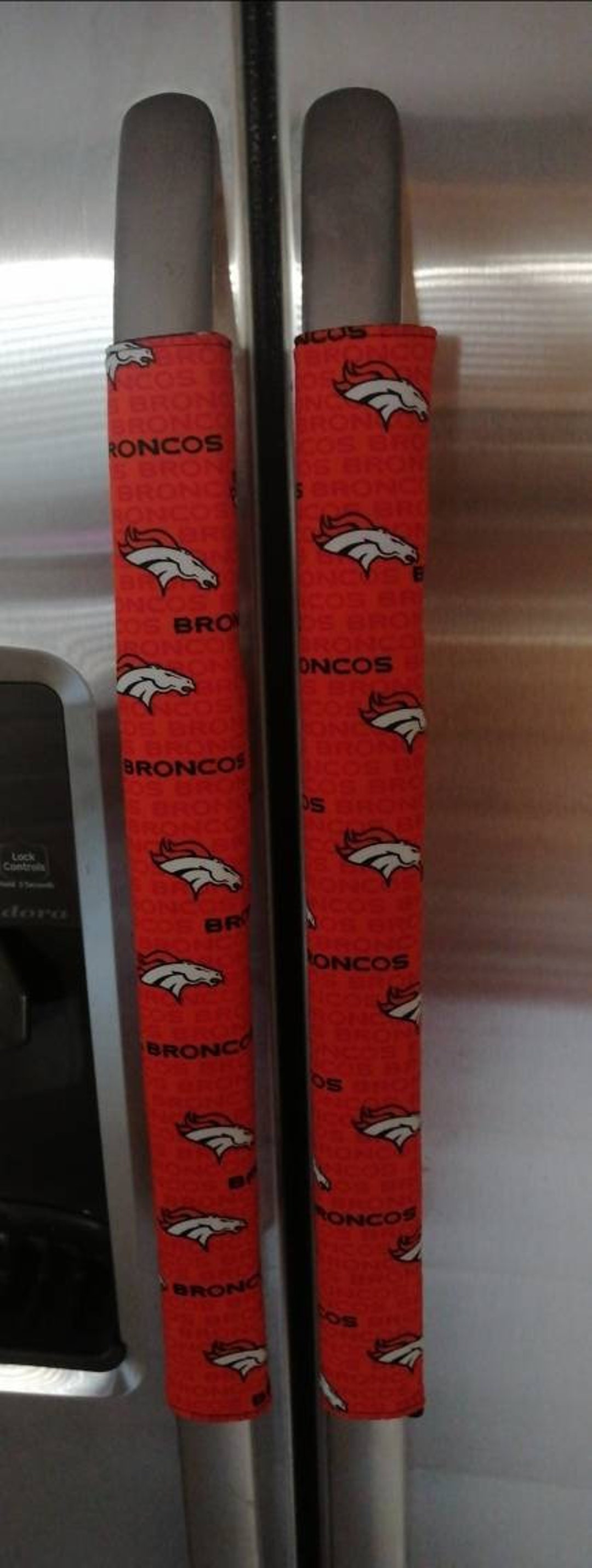Broncos Refrigerator Door Handle Covers (set of 2)/length 15.5"/kitchen ...