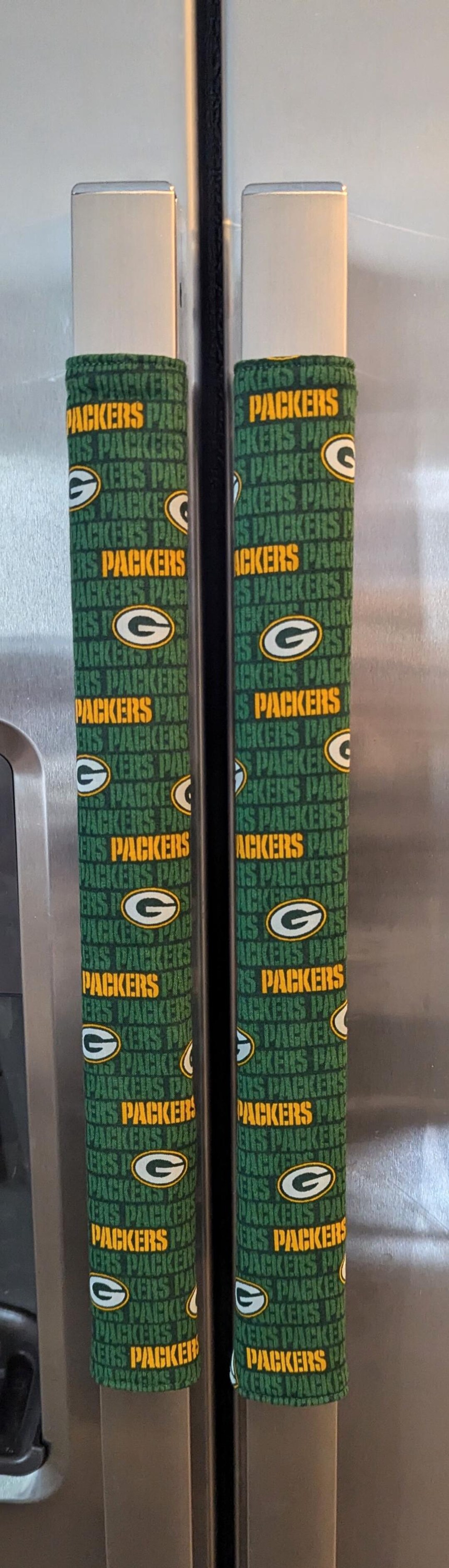 Green Bay Packers Refrigerator Door Handle Covers (set of 2)/length 15. ...