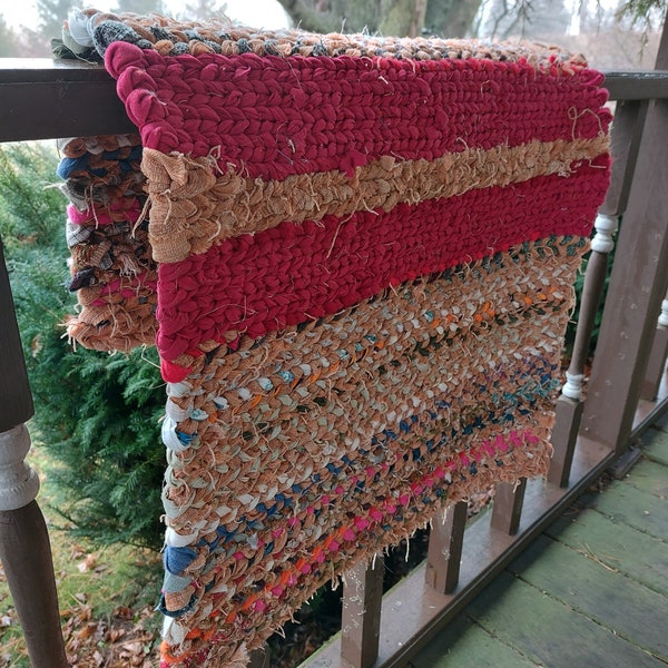 Loom Woven Rag Rugs - Etsy