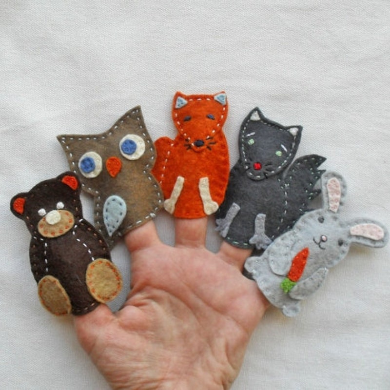 Animal Finger Puppet - Etsy