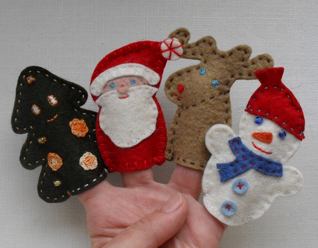 Christmas Finger Puppets - Etsy