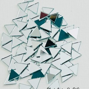 Triangle Shaped Craft Mirrors, 8mm, 10 Mm Size Mirrors for Art & Crafts ...