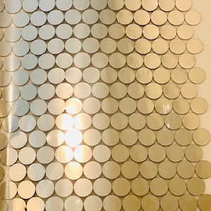 12 MM Round Foil Mirror Finish Metal Sticker Self Adhesive Decal ...