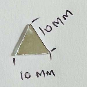 Triangle Shaped Craft Mirrors, 8mm, 10 Mm Size Mirrors for Art & Crafts ...
