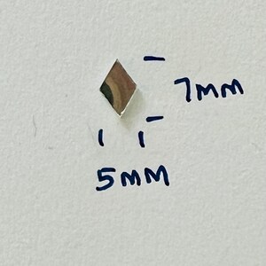 Rhombus Craft Glass Silver Mirror Tiles Best Quality Multisize 5 Mm, 9 ...