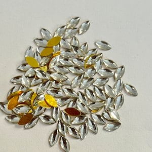 Navette Shaped Acrylic Kemp Stones Eyeshaped Kemp for Art & Craft ...