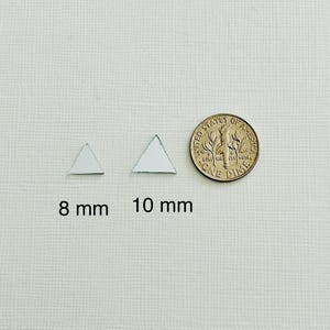 Triangle Shaped Craft Mirrors, 8mm, 10 Mm Size Mirrors for Art & Crafts ...
