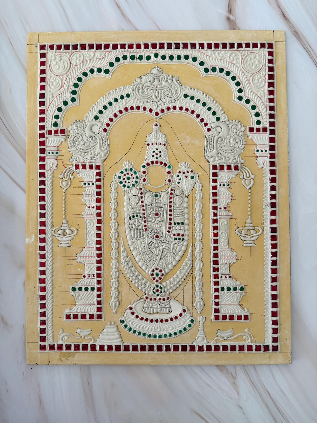 Tirupathi Balaji Tanjore Painting Muck Board – 11x14 Inches DIY Kit - Etsy