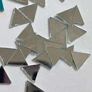 Triangle Glass Craft Mirrors, 8mm, 10 Mm Shisha Mirror for Art & Crafts ...