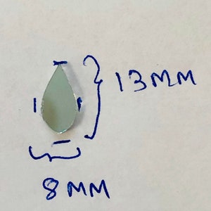 Teardrop Shaped Mini Craft Glass Mirrors 8, 10, 12 Mm Sizes Thilak ...