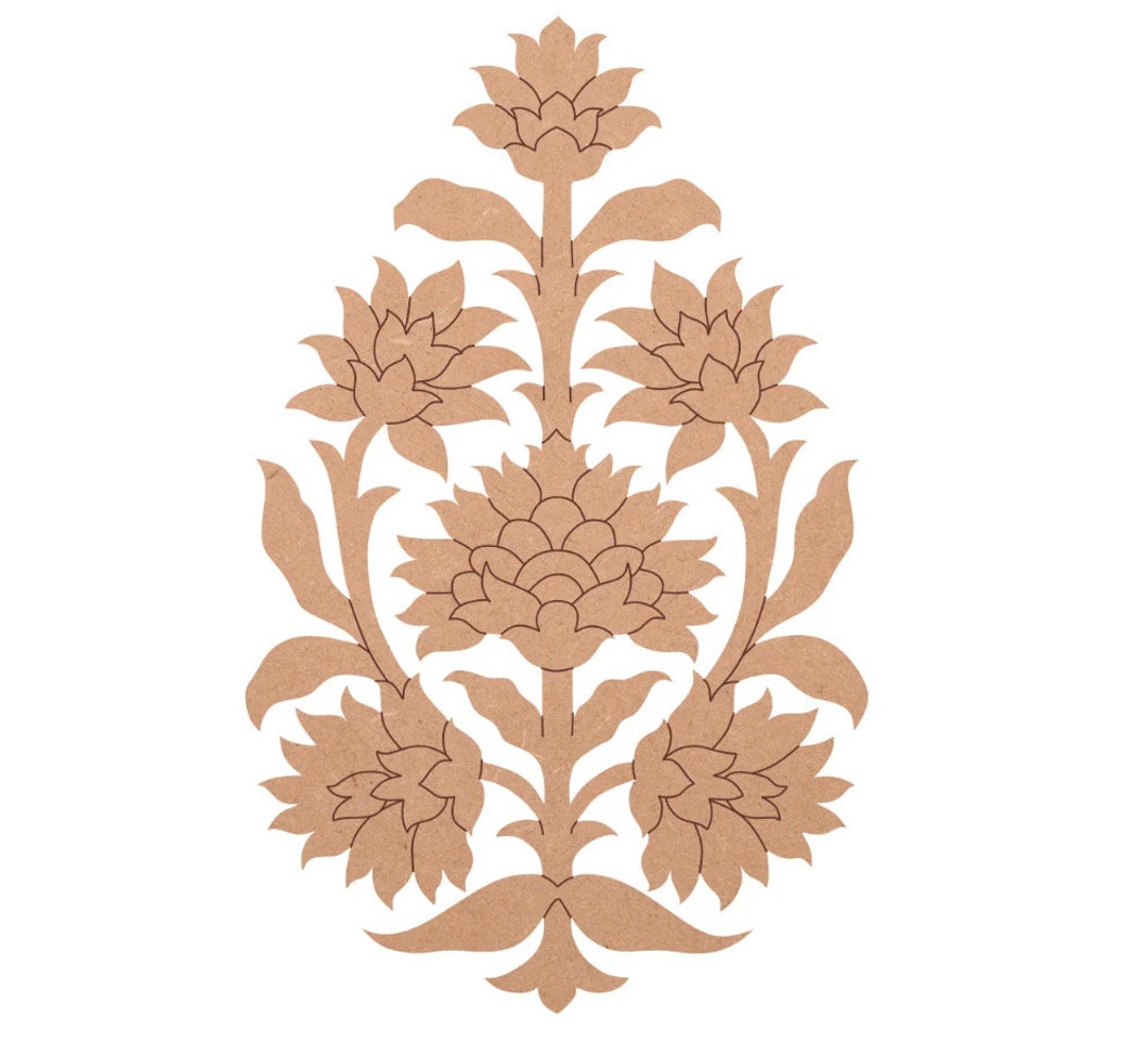 Floral Premarked MDF Cutout for Home Decor , DIY Art Projects - Mdf Art ...
