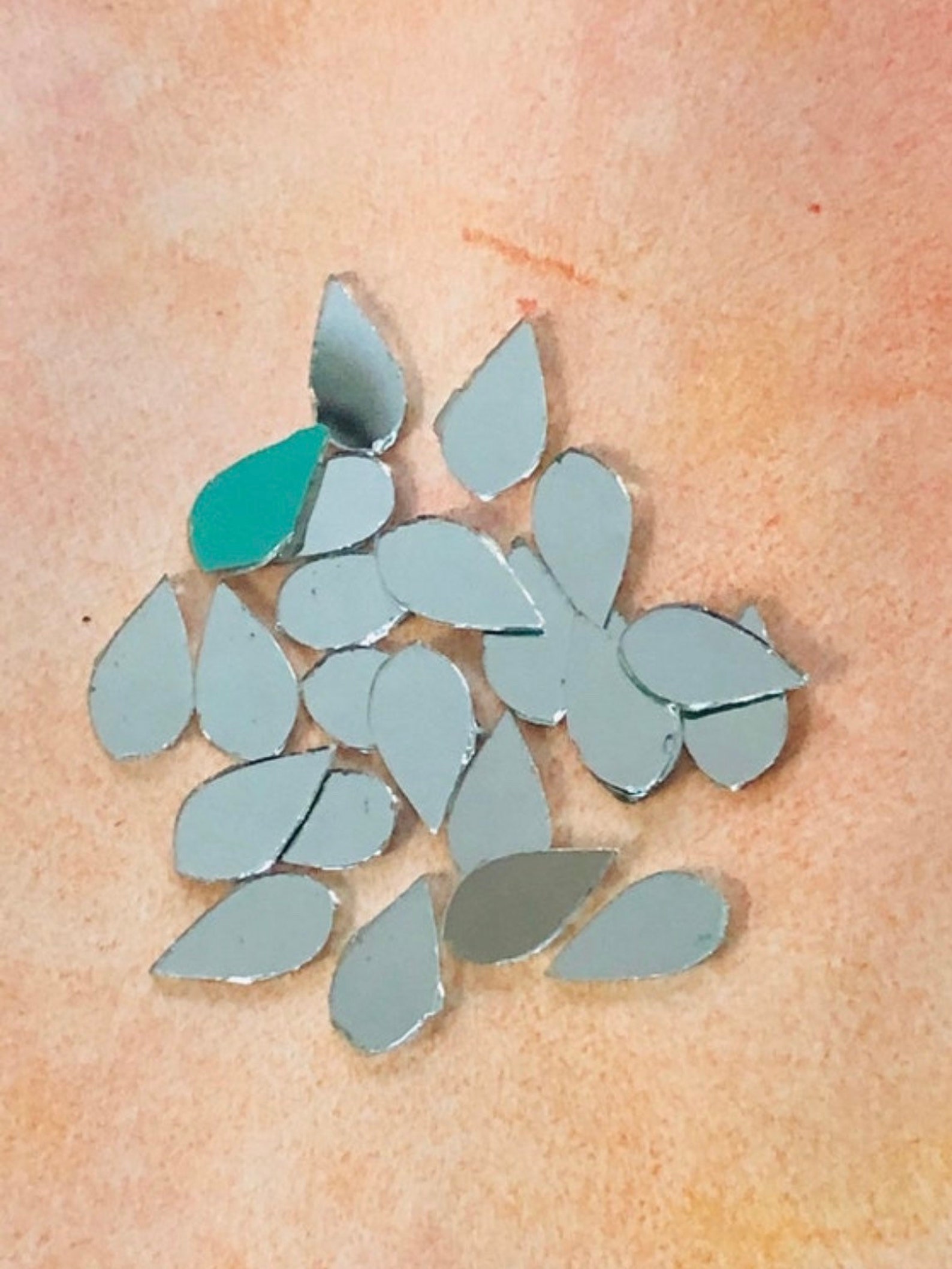 600 Pieces Multi Shape Craft Glass Mirrors Shisha Mirror, Embroidery ...