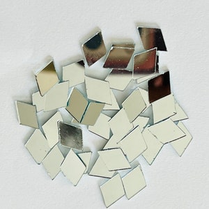 Rhombus Craft Glass Silver Mirror Tiles Best Quality Multisize 5 Mm, 9 ...