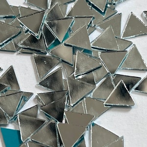 Triangle Glass Craft Mirrors, 8mm, 10 Mm Shisha Mirror for Art & Crafts ...