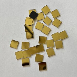 500 Pieces Multi Shape Gold Craft Glass Mirrors Shisha Mirror ...