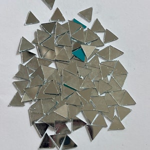 Triangle Glass Craft Mirrors, 8mm, 10 Mm Shisha Mirror for Art & Crafts ...