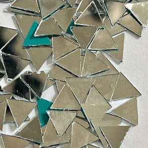 Triangle Glass Craft Mirrors, 8mm, 10 Mm Shisha Mirror for Art & Crafts ...