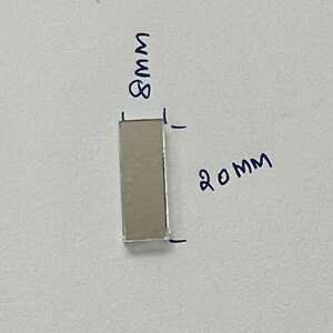 Rectangle Real Glass Silver Mirror Mosaic Tiles Shisha Mirror - Etsy