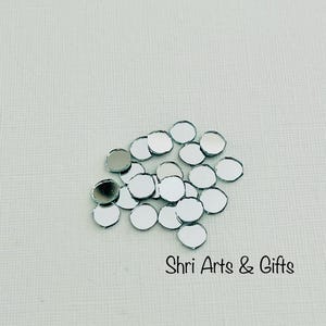 Mini Round Craft Glass Mirrors, 6,8,10,12 Mm Round Shisha Mirror ...