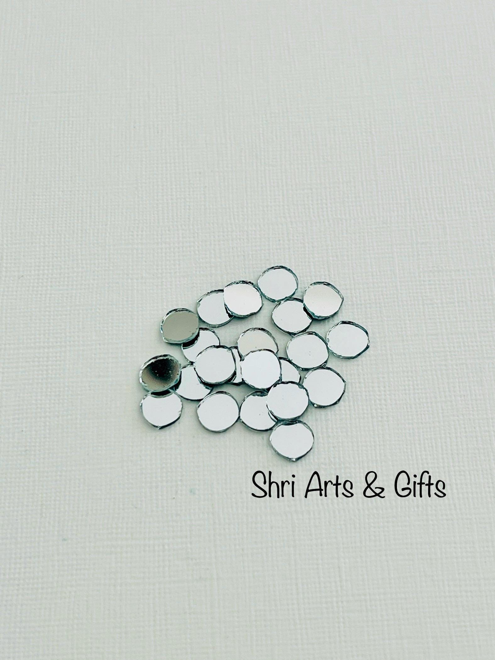 Mini Round Craft Glass Mirrors, 6,8,10,12 Mm Round Shisha Mirror ...
