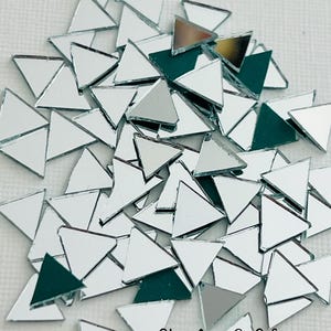 Triangle Shaped Craft Mirrors, 8mm, 10 Mm Size Mirrors for Art & Crafts ...